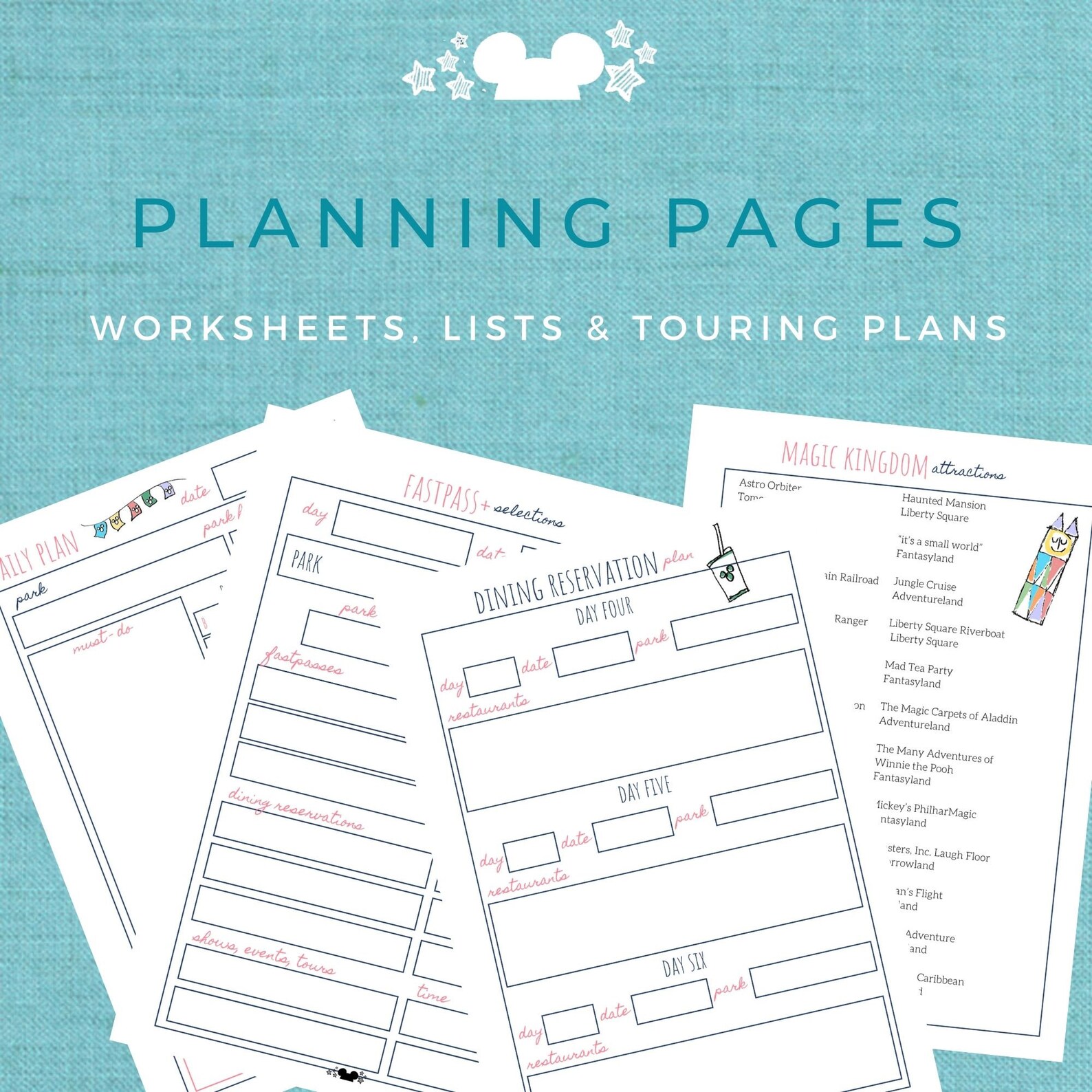 PLANNER Vacation Planning Worksheets Fill in Printable | 68 PAGES ...