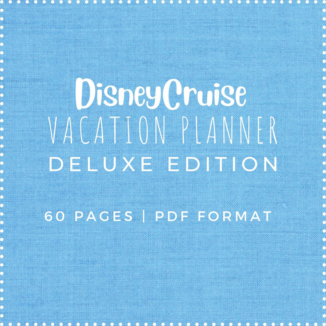PLANNER Cruise Vacation Planning Worksheets Fill in Printable | 60 ...