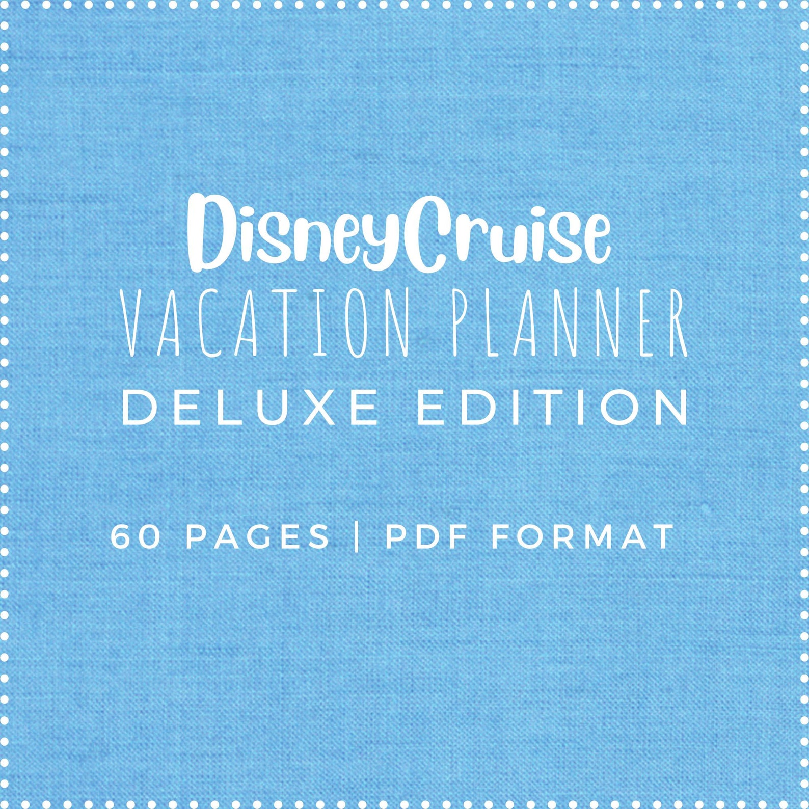 PLANNER Cruise Vacation Planning Worksheets Fill in Printable | 60 ...