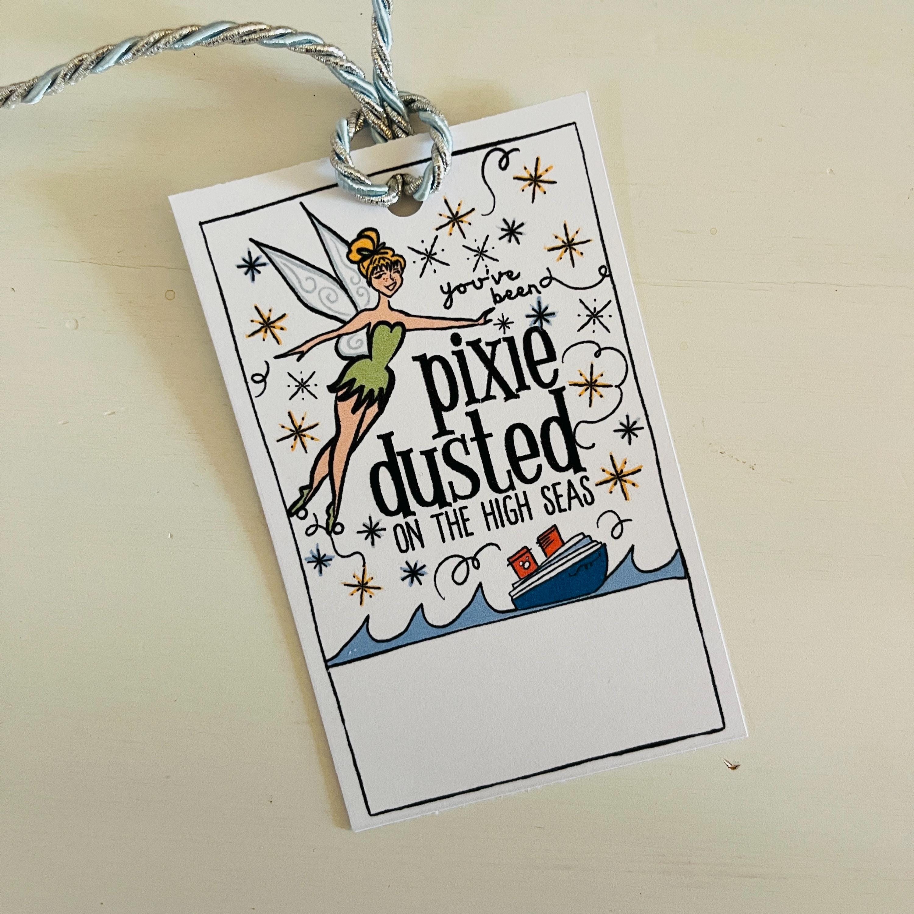 Pixie Dust Gift Tags - Disney Cruise Gift You've Been Pixie Dusted on the High Seas - Instant ...