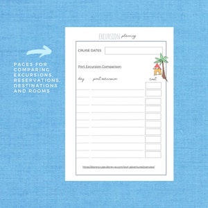 PLANNER Cruise Vacation Planning Worksheets Fill in Printable | 60 ...