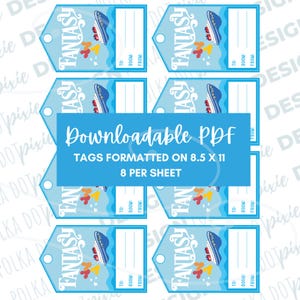 Disney Cruise Ship Gift Tag | DCL Fish Extender Tags | Downloadable PDF ...