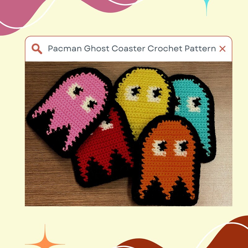 Crochet Pacman - Etsy