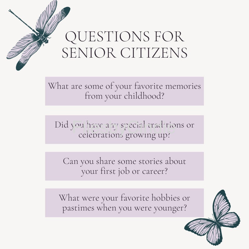 Golden Moments: Conversation Starters for Seniors - Etsy