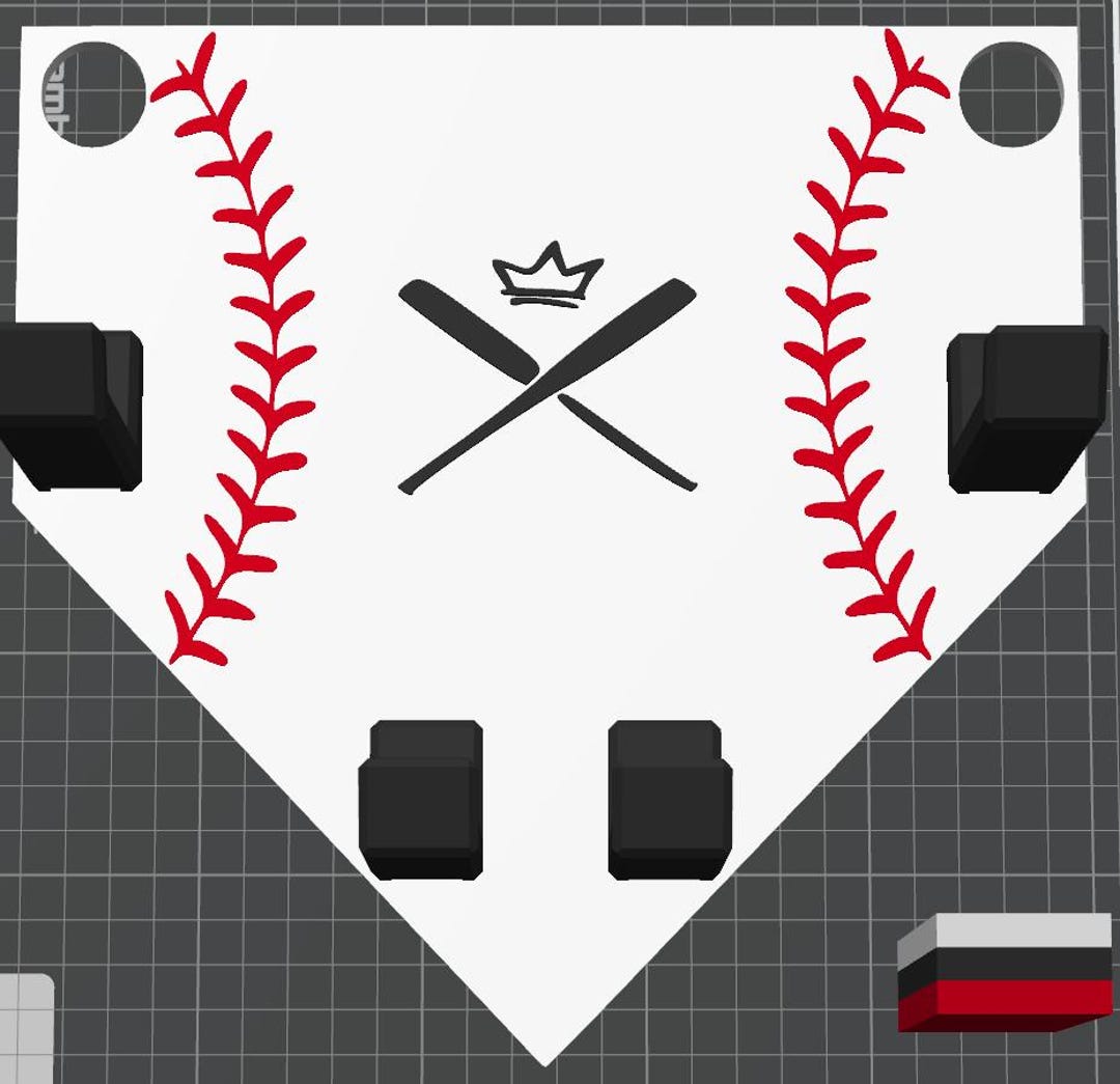 Baseball Dugout Organizer - Baseball With Seams - Etsy