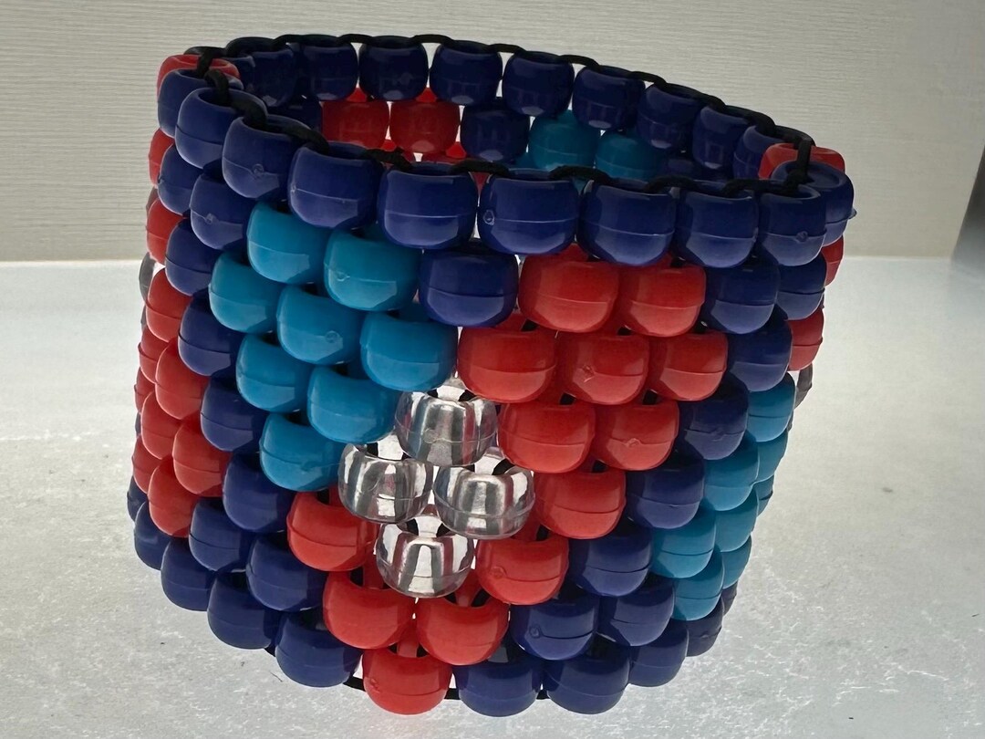 Diamond Heart Kandi Cuff - Original Design - Etsy