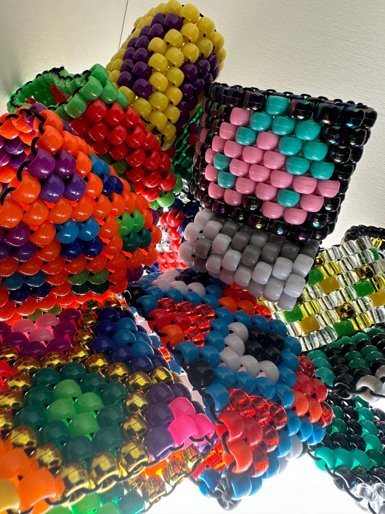 Crystal Skull Kandi Cuff Original Design - Etsy