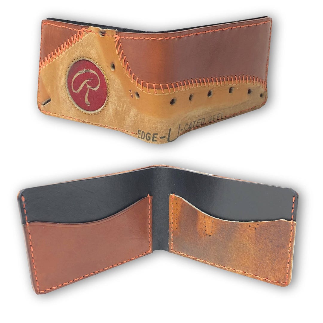 Vintage Rawlings Baseball Glove Classic Bifold Minimalist Leather ...