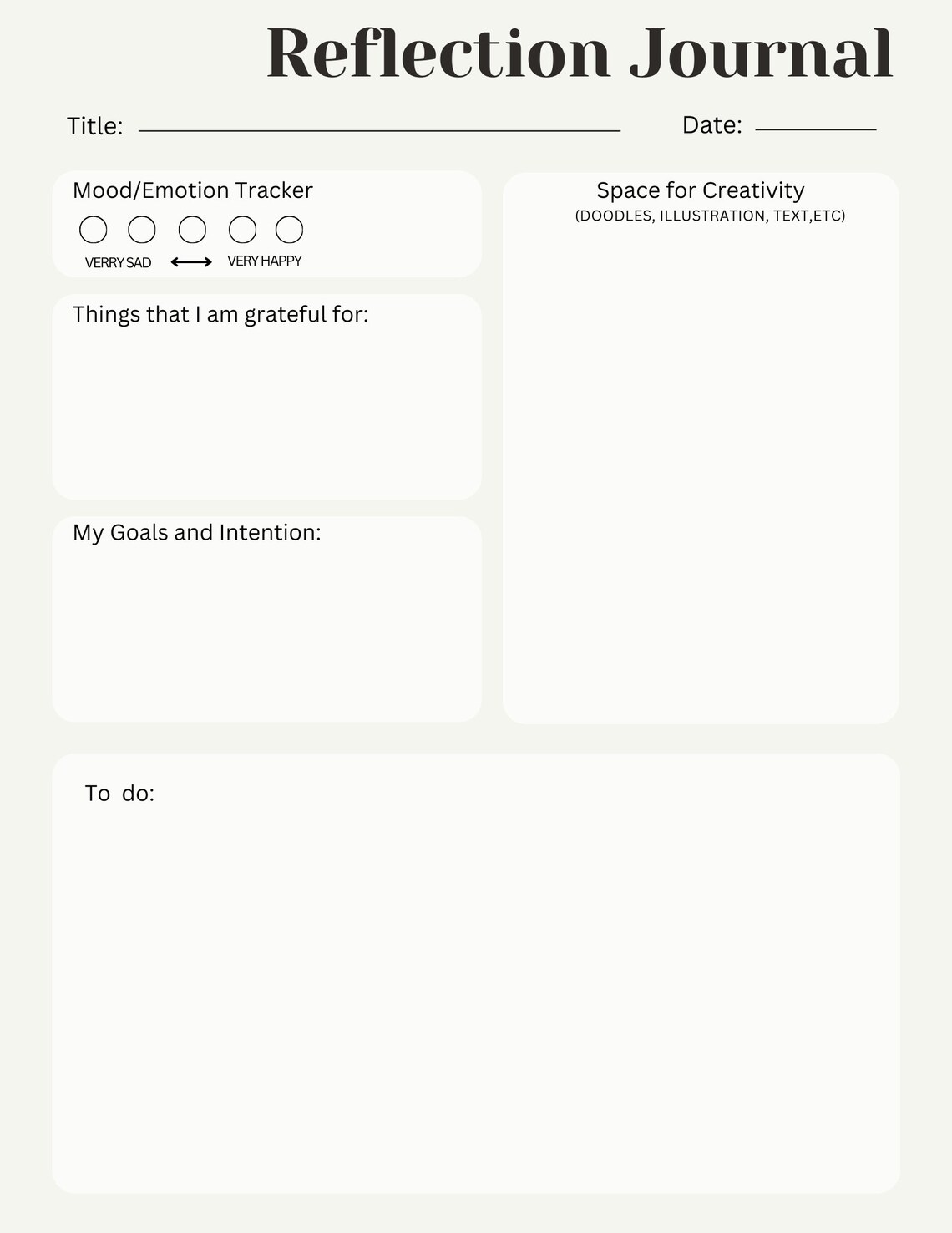 Reflective Journal - Etsy