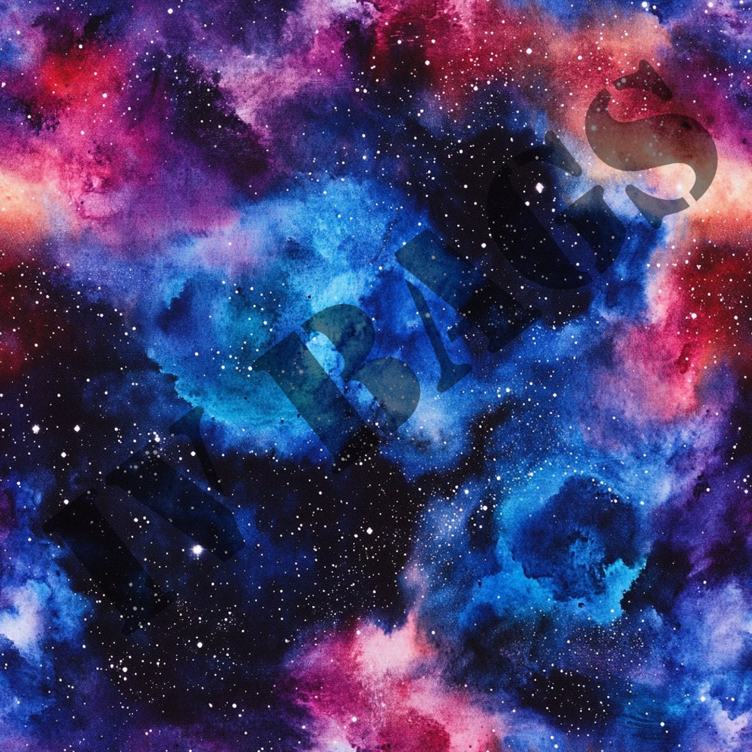 Galaxy Watercolor Digital Paper, Pattern, Stardust Background, Universe ...