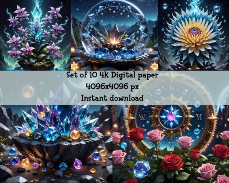 4k Digital Paper Pack, Background Papers, High Resolution Images ...