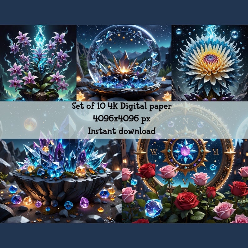 4k Digital Paper Pack, Background Papers, High Resolution Images ...