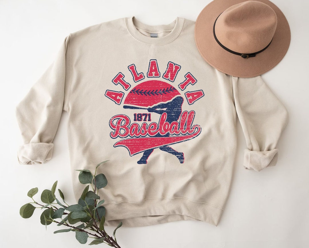 Vintage Bootleg 90s Atlanta Braves Sweatshirt, Retro Baseball Shirt for ...