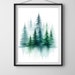Watercolor Pine Tree Print - Etsy