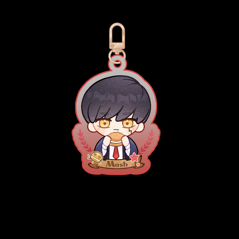 Mashle Keychain : Magic and Muscles - Mash , Finn , Lance , Rayne ...