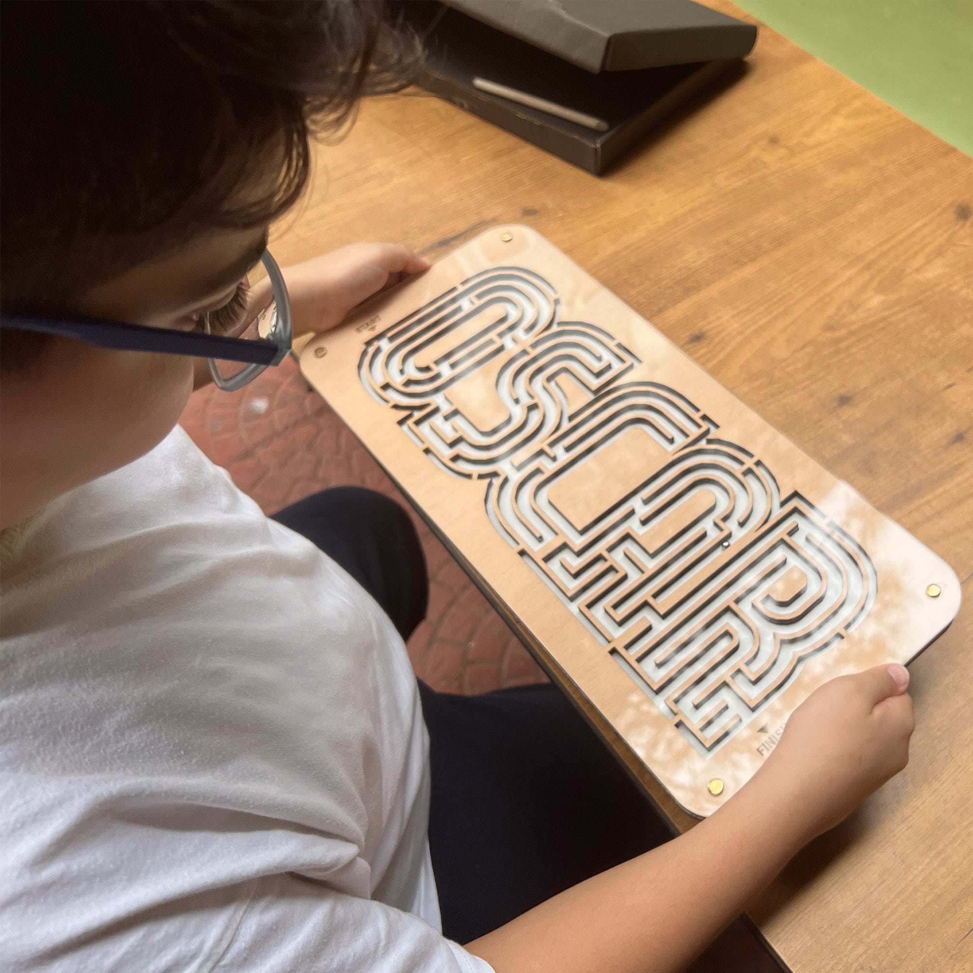 Personalized Maze Name Sign With Magnetic Ball for Kids, Interactive ...