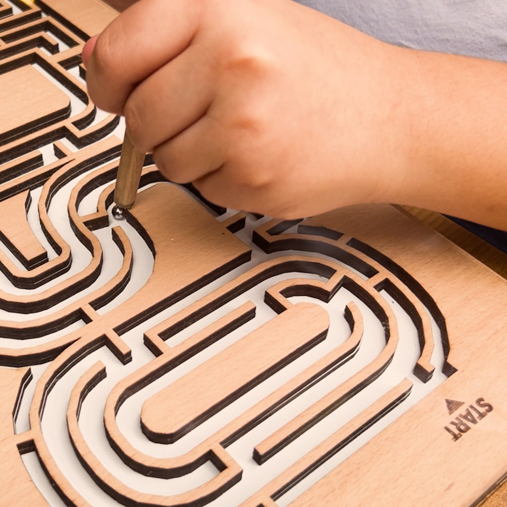 Personalized Maze Name Sign With Magnetic Ball for Kids, Interactive ...