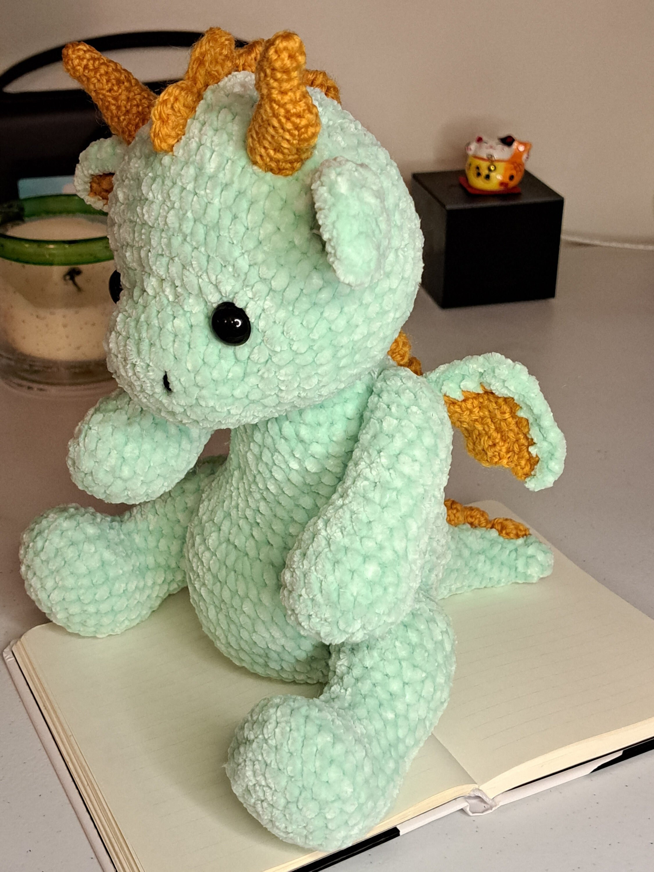 Baby Dragon Crochet Pattern, Cute Crochet Dragon Pattern PDF, Fantasy ...
