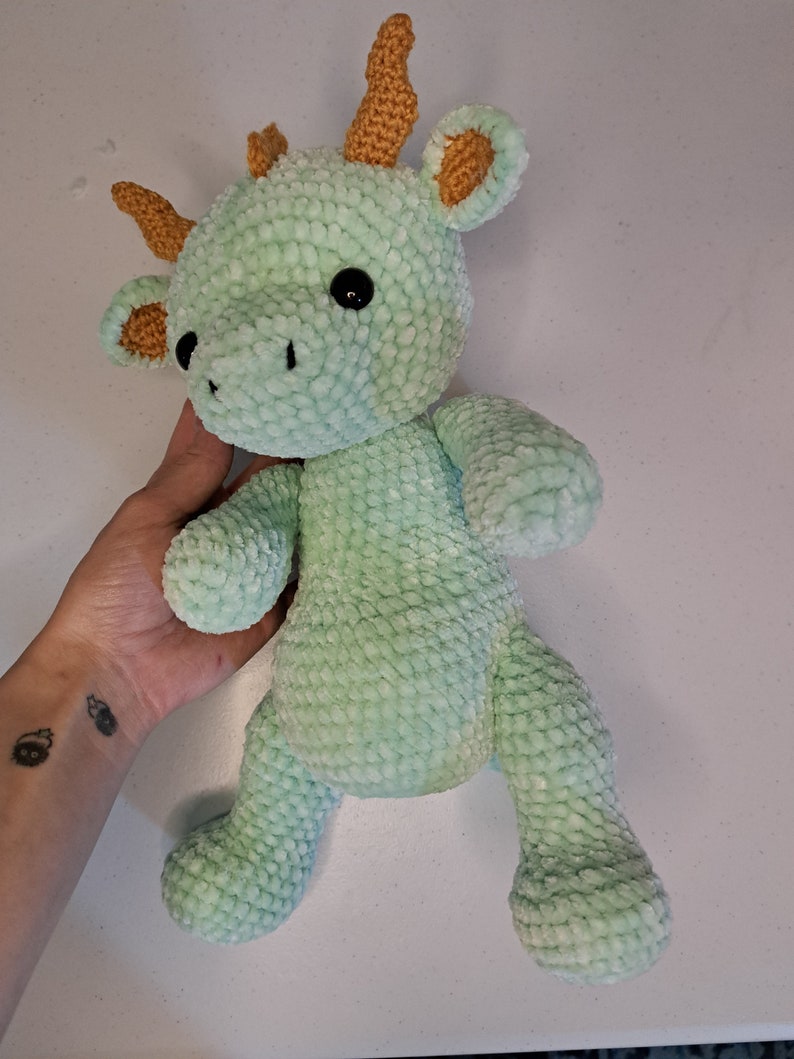 Baby Dragon Crochet Pattern, Cute Crochet Dragon Pattern PDF, Fantasy ...