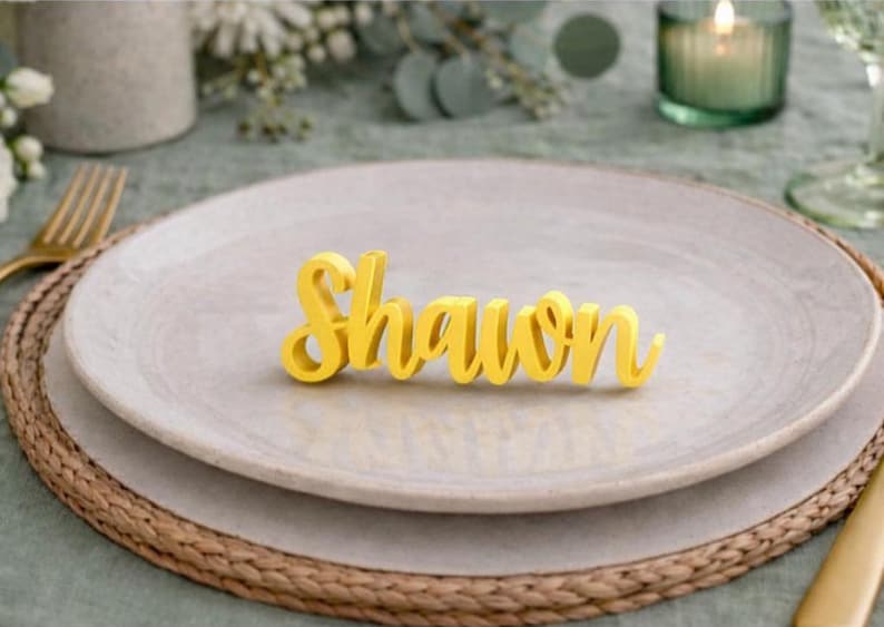 Wedding Place Cards, Birthday Name Tags, Wedding Table Decor ...