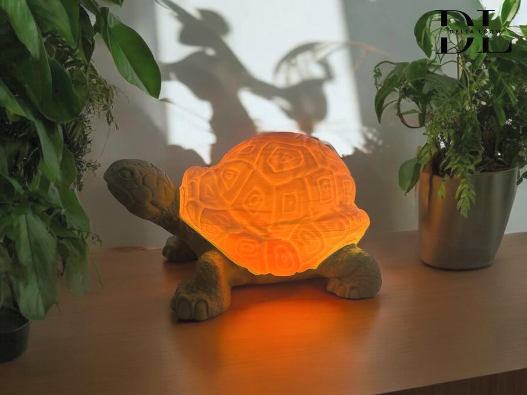 Glowing Turtle Table Lamp - USB LED Lamp, 15 Colors, Dimmable With ...