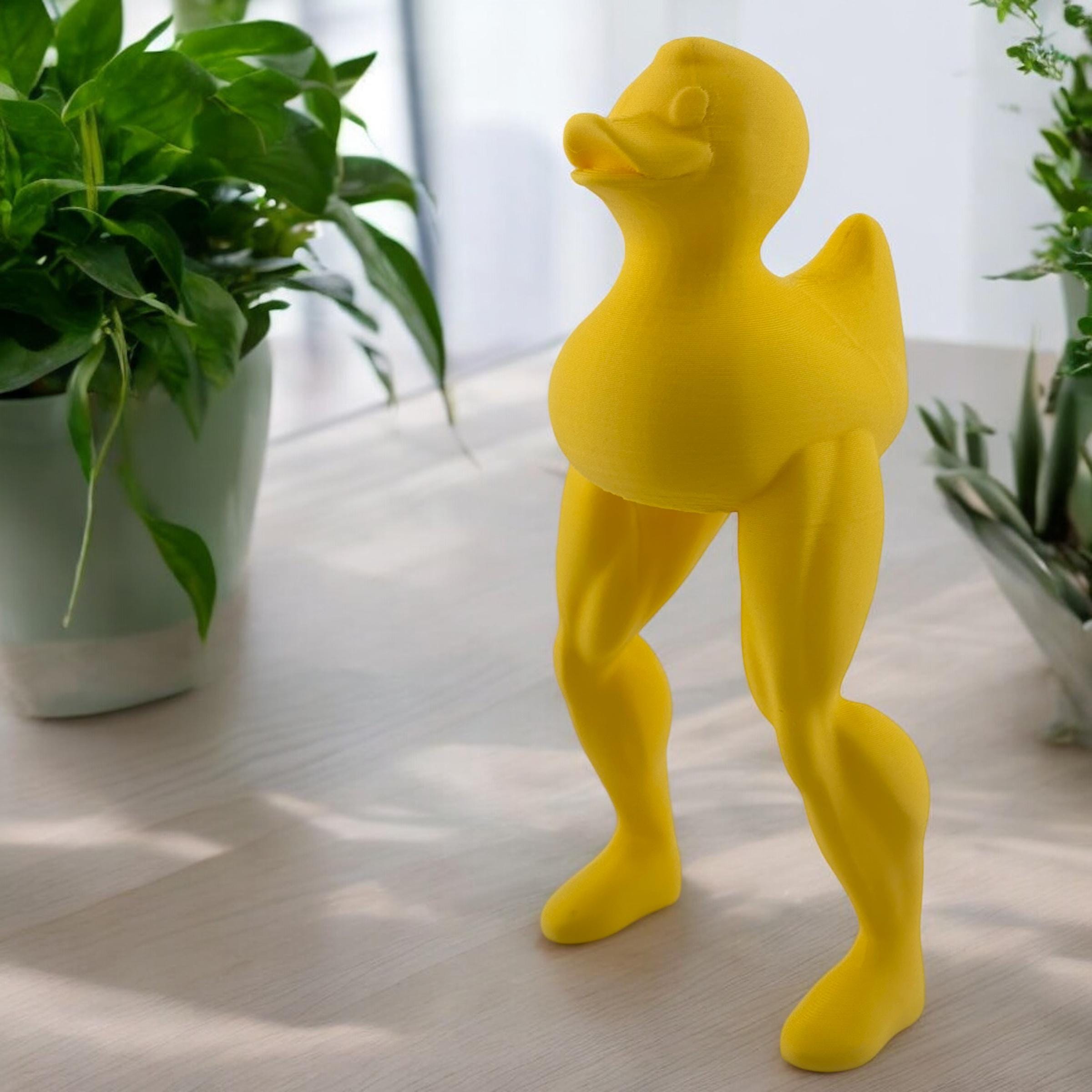 Muscular Legs Duck Meme Never Skip Leg Day 3D Printed Dash Duck Jeep ...