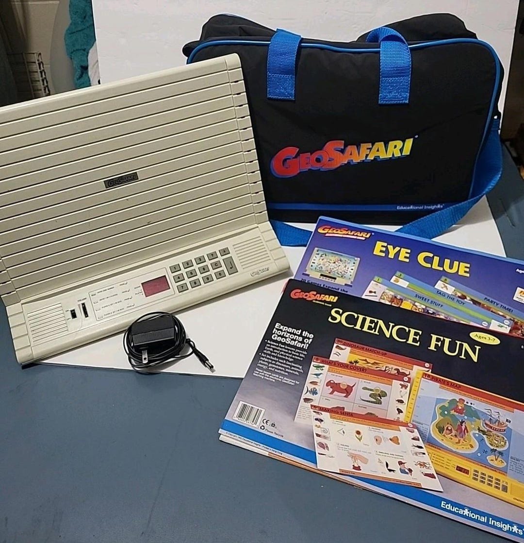 Geosafari EI8800 Electronic Education Learning Game System W/cards ...