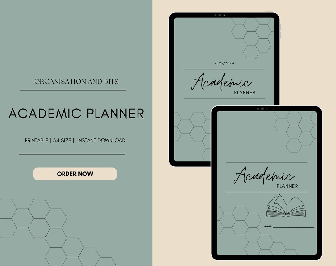 Academic Planner | Printable | School Planner | Instant Download ...