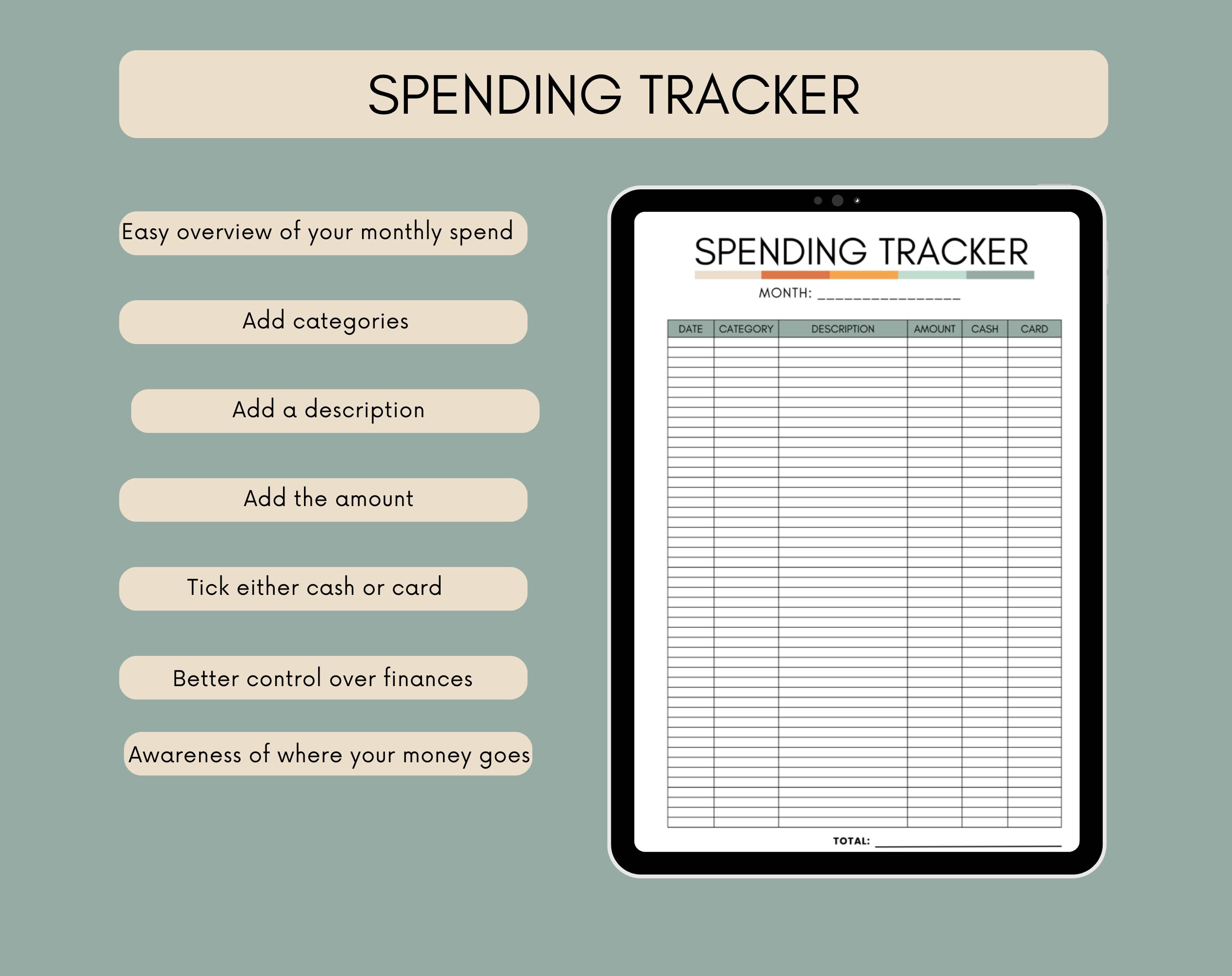Digital Budget Planner | Printable | Finance Planner | Instant Download ...