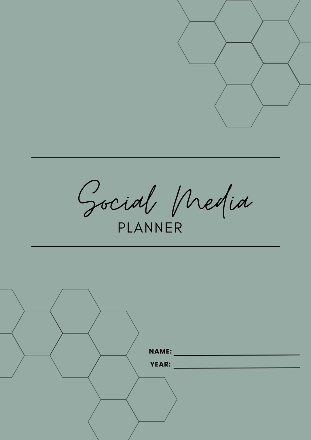 Social Media Tracker Printable Facebook Instagram Tiktok Ads Youtube ...