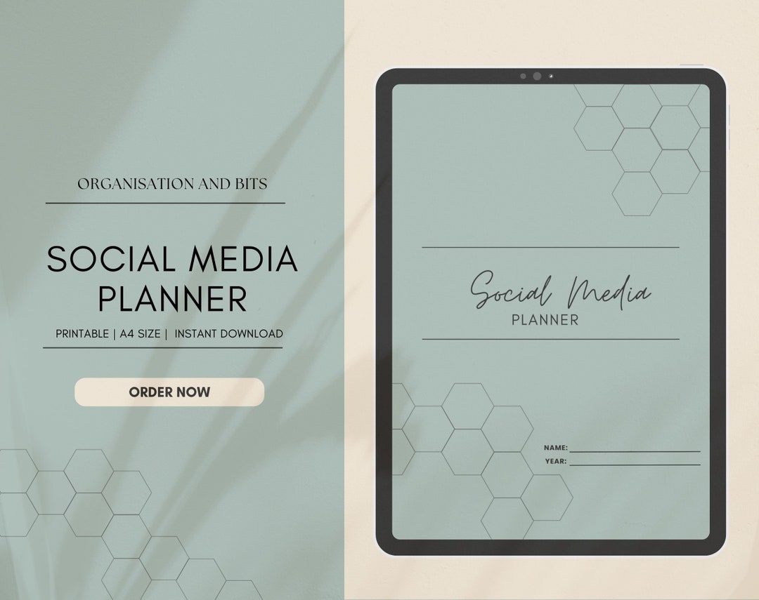 Social Media Tracker | Printable | Facebook | Instagram | Tiktok | Ads ...