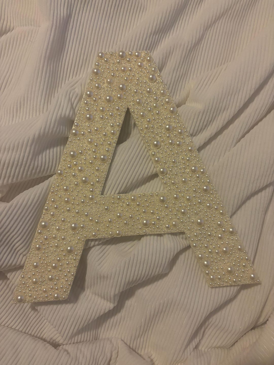 Custom Pearled Letter - Etsy