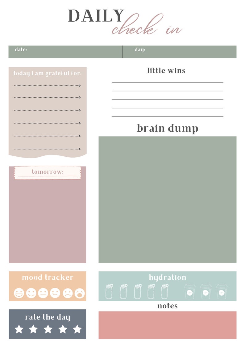 4 Week Reset Planner - Etsy