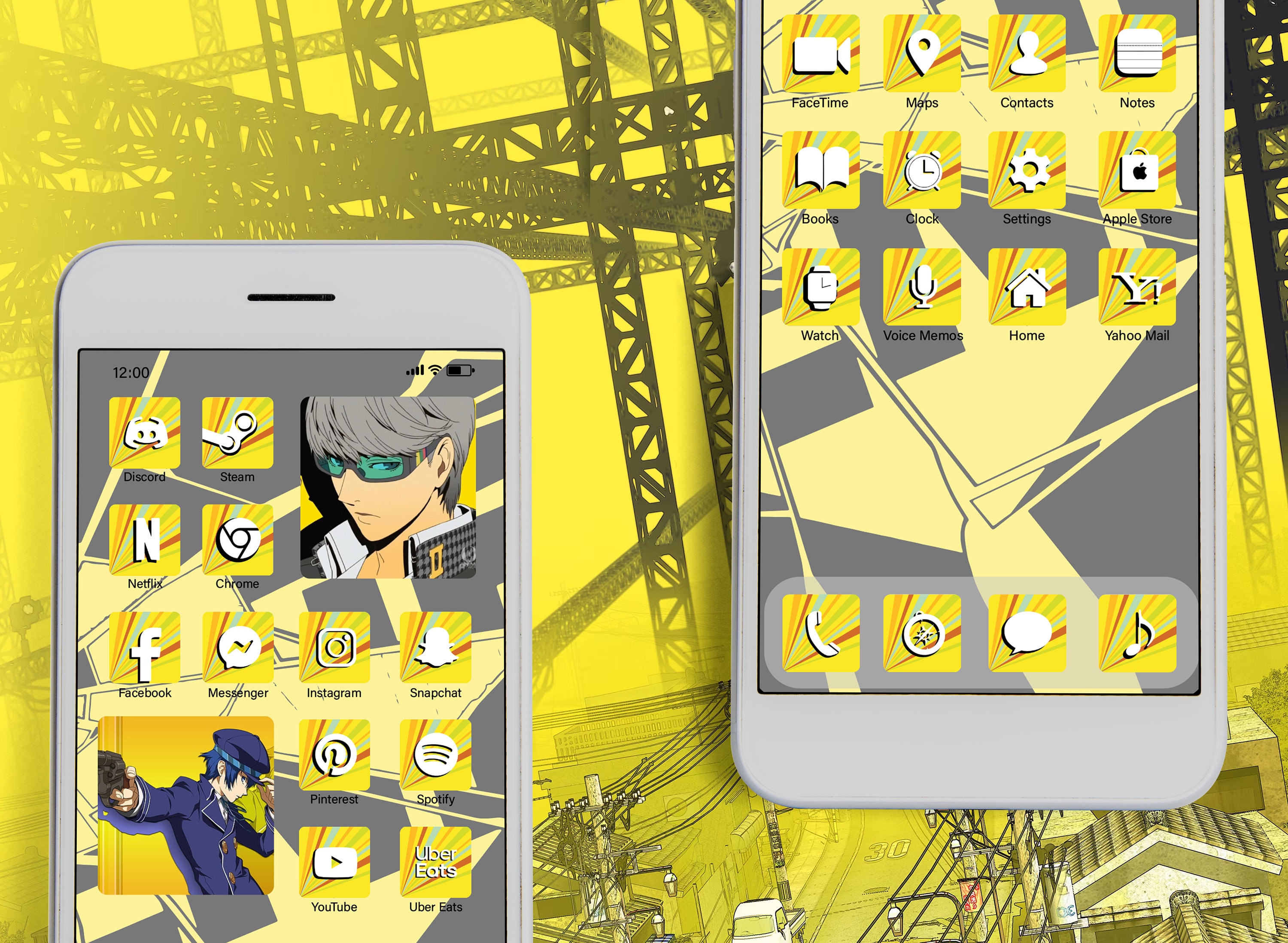 Persona 4 Golden Themed Icons - Etsy