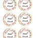Date Fixed Cupcake Topper, Engagement Party Stickers (digital PDF) - Etsy