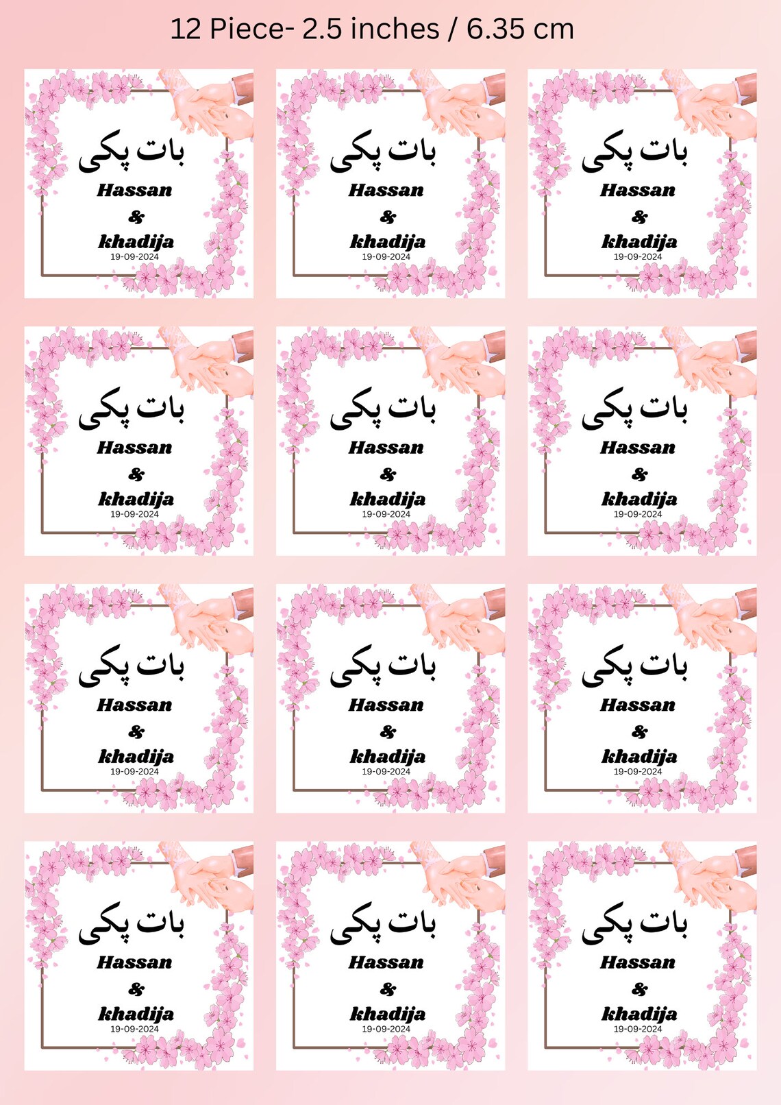 Custom Baat Pakki Wedding Engagement Topper Party Cake Cupcake Topper ...