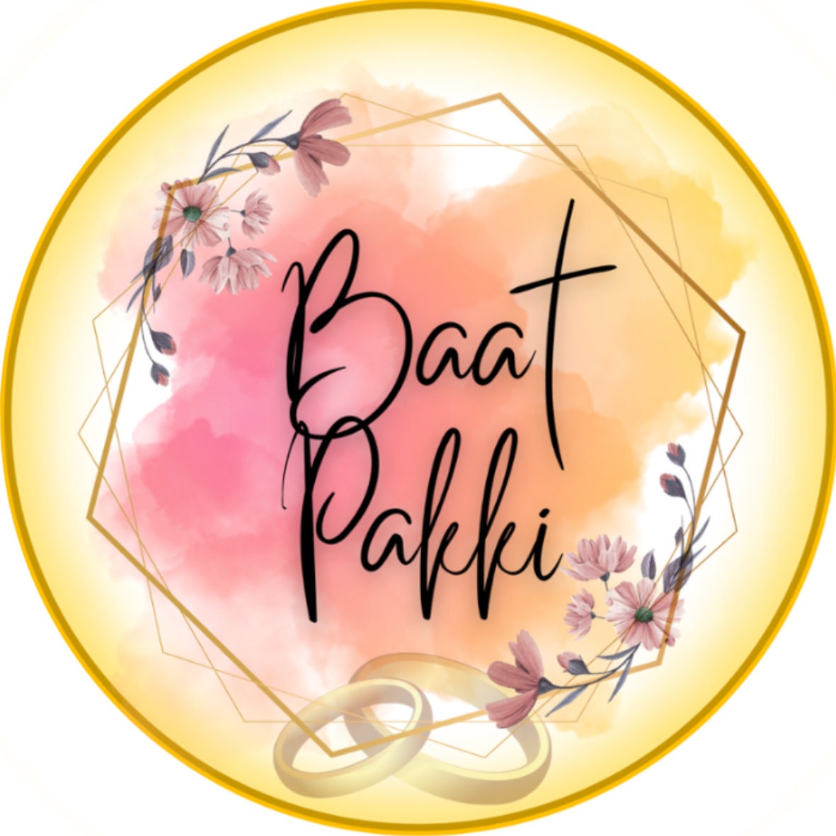 Baat Pakki Stickers Desi Wedding Favor Sticker Baat Pakki Methai Topper ...