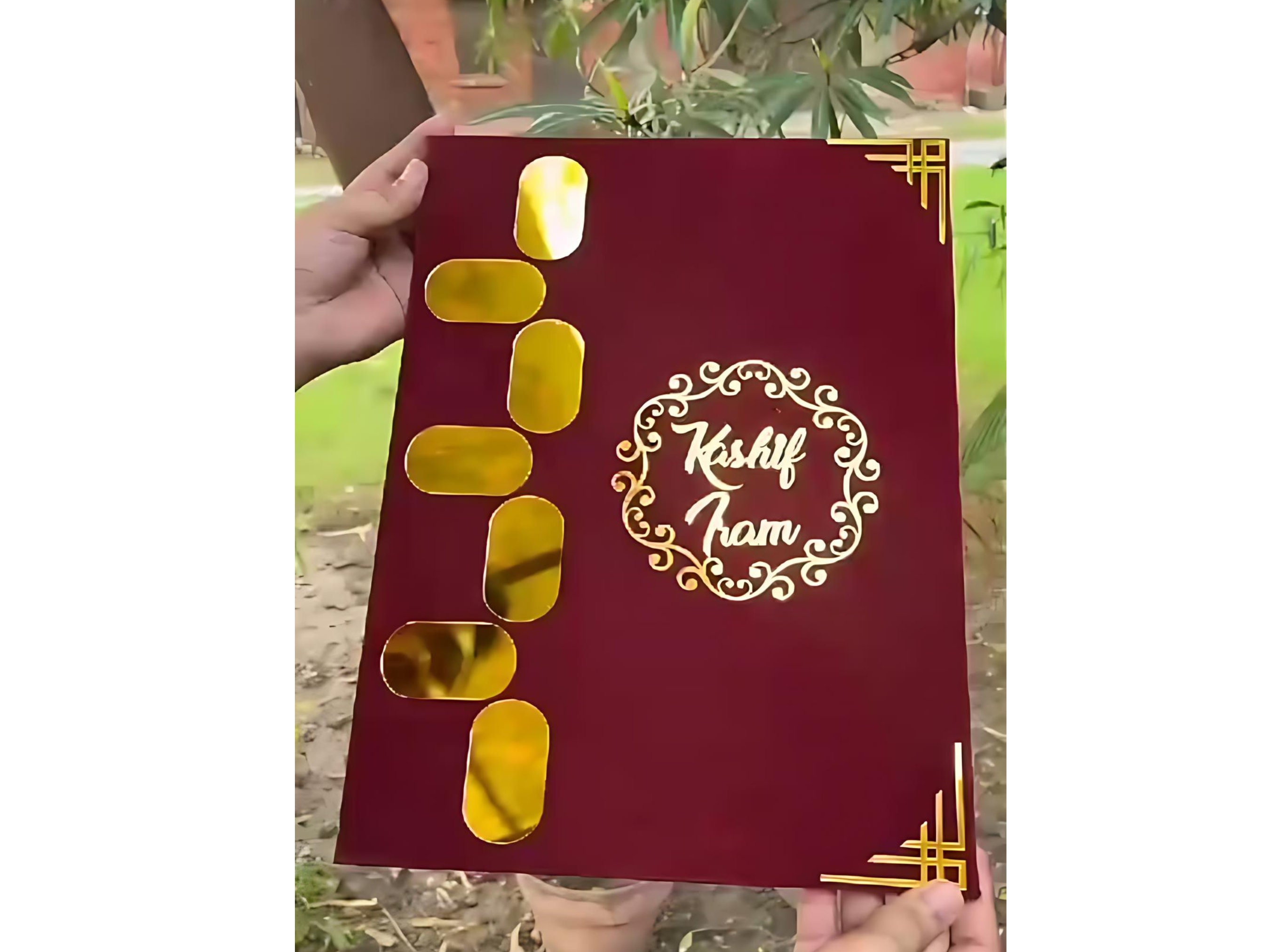 Personalized Nikah Islamic Certificate Booklet Thumbprints With ...