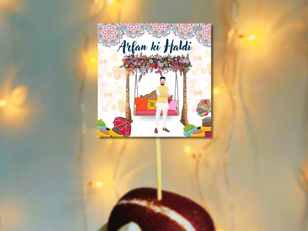 Methai Topper Mehndi Tags Favour Sticker Muslim Desi Pakistani Wedding ...