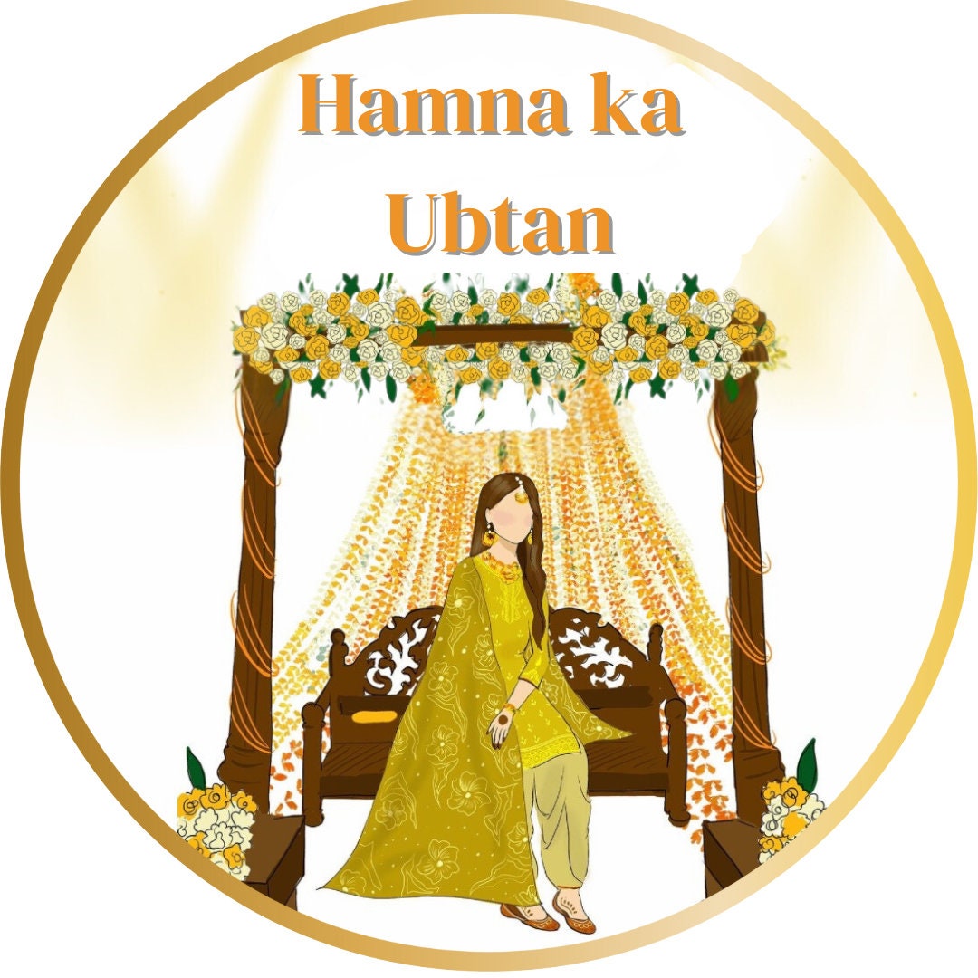 Methai Topper Mehndi Tags Favour Sticker Muslim Desi Pakistani Wedding ...