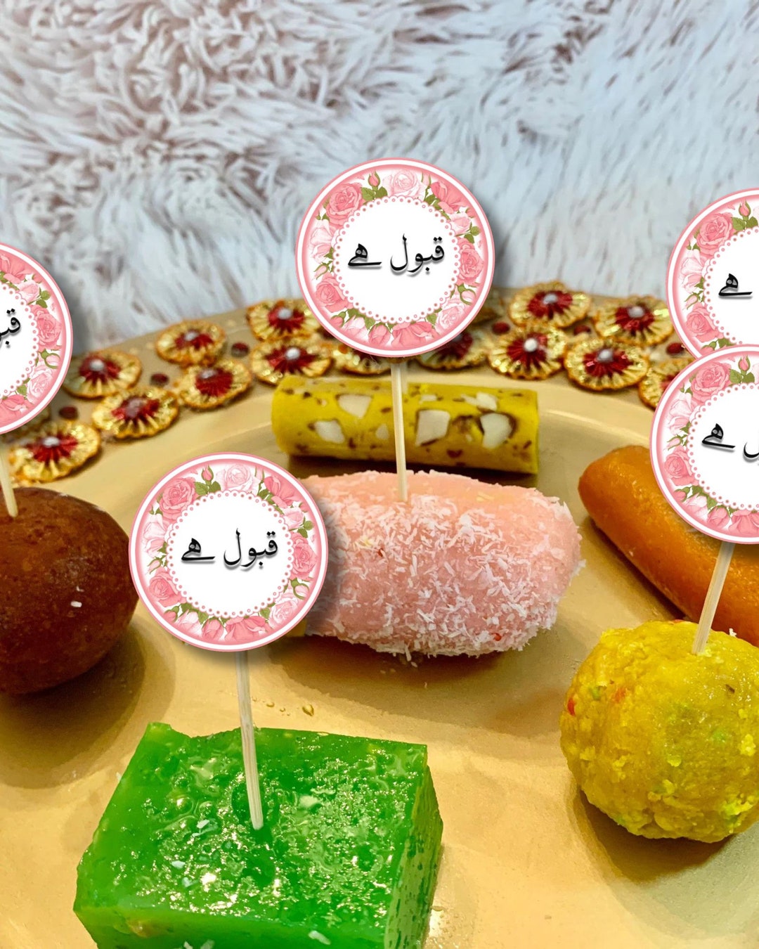 Printable Islamic Digital Stickers Qabool Hai Nikkah Stickers Favor ...