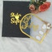 Handmade Arched Acrylic Nikah Couple Thumbprints Board Certificate ...
