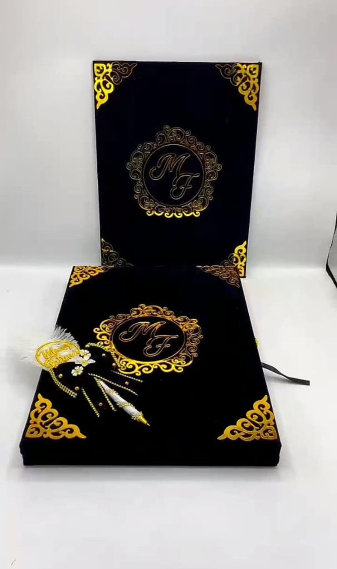 Personalized Fingerprint Nikkah Contract Wedding Nikkah Certificate ...