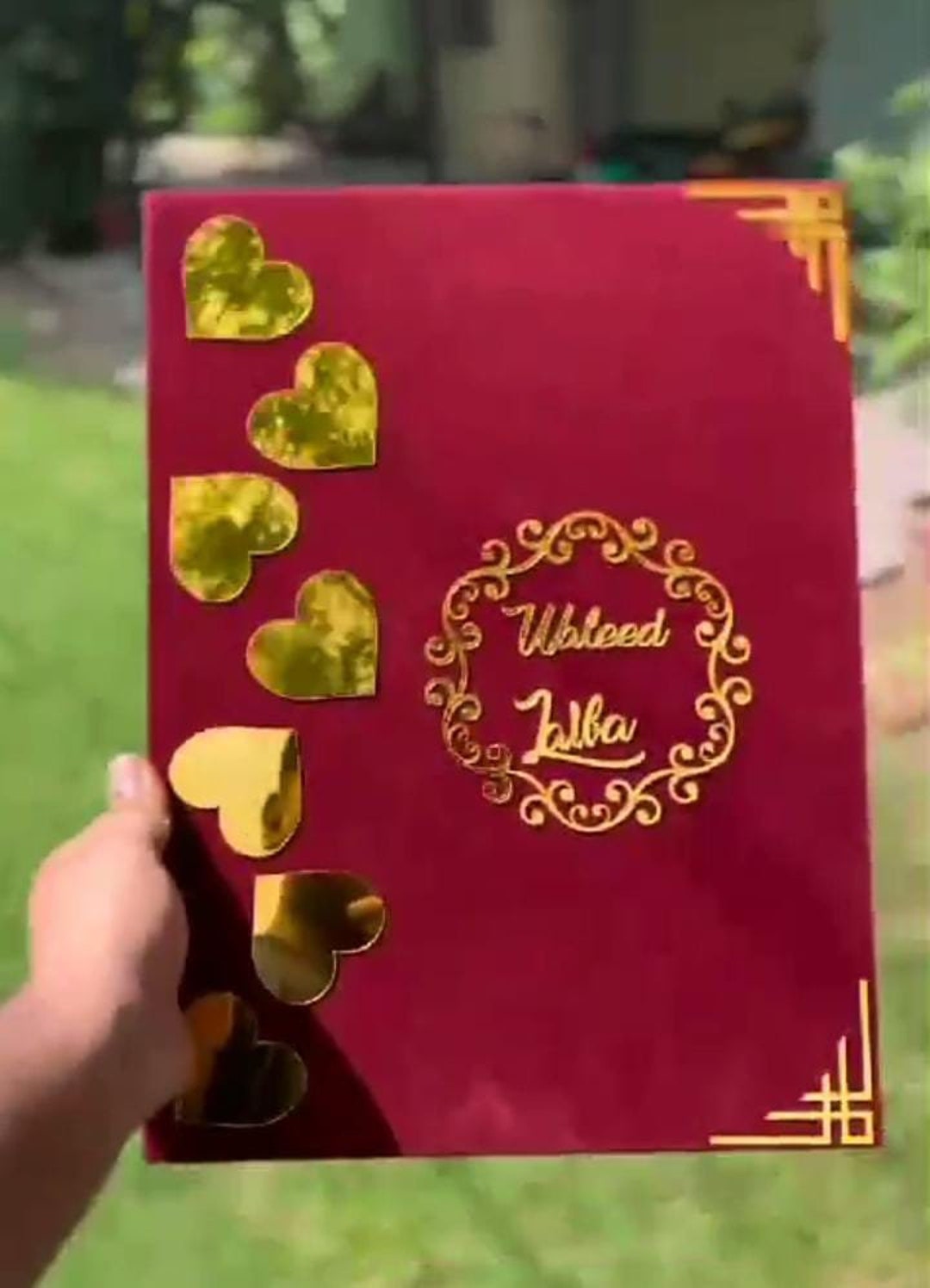 Cutoized Nikah Islamic Fingerprint Book Signature Certificate Arabic ...