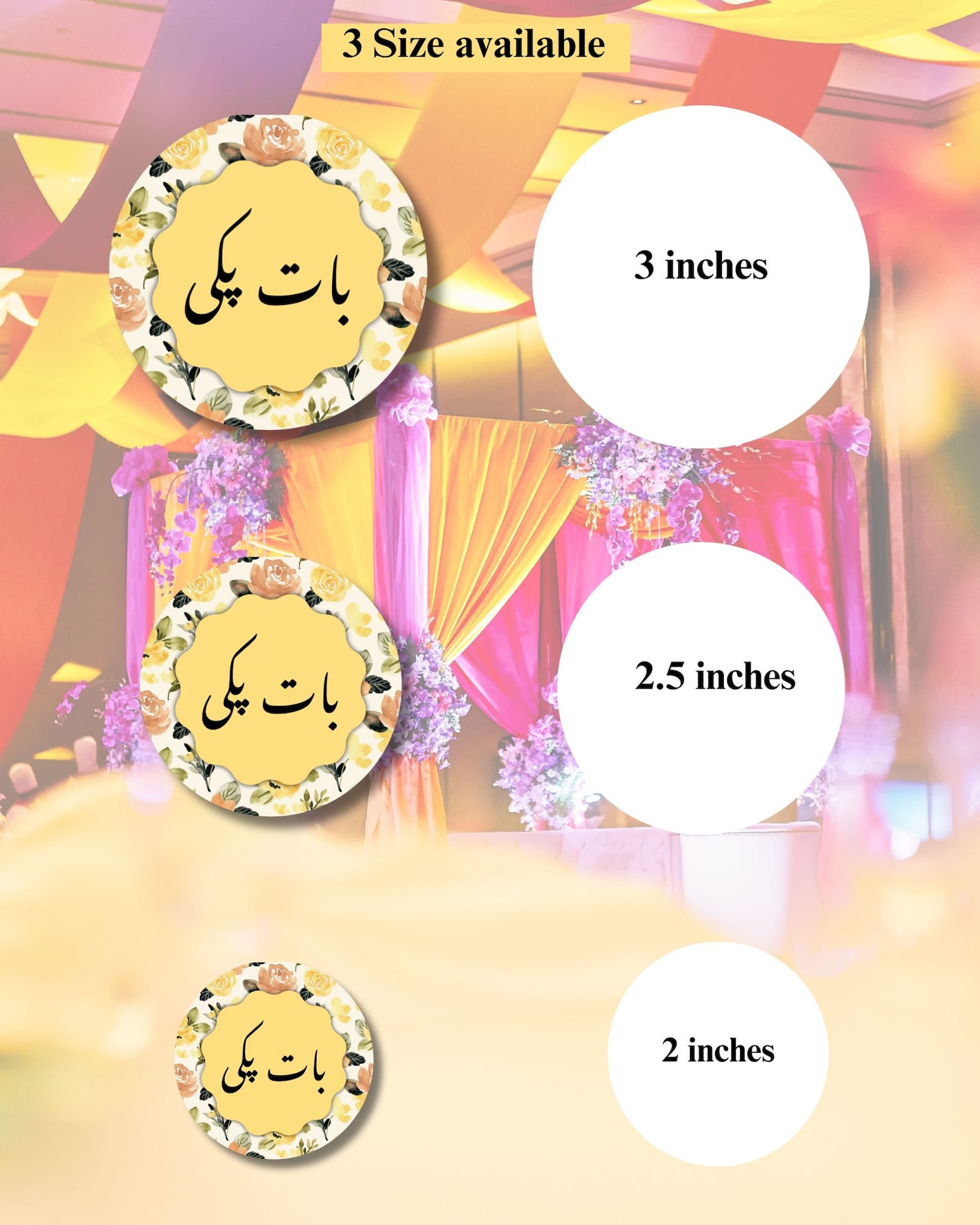 Baat Pakki Wedding Engagement Topper Party Cake Cupcake Topper Wedding ...