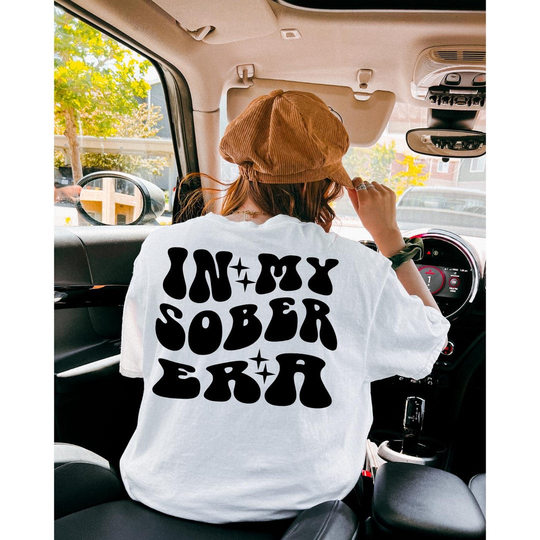 Comfort Colors® in My Sober Era T-shirt, Sober Life Tee, Recovery Tee ...
