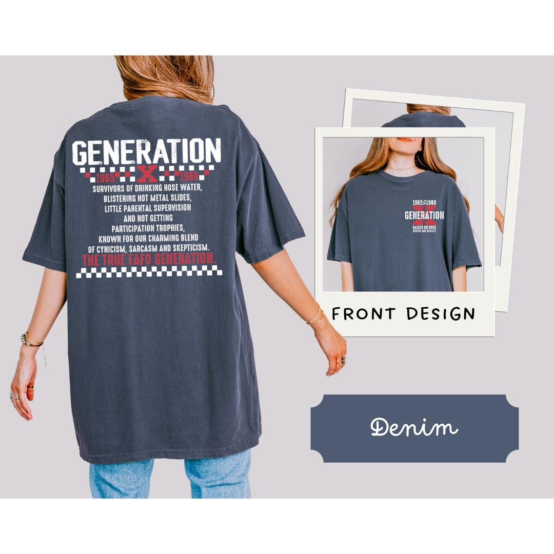 Comfort Colors® Generation X T-shirt, FAFO Gen Funny Retro Tee, 1965 ...