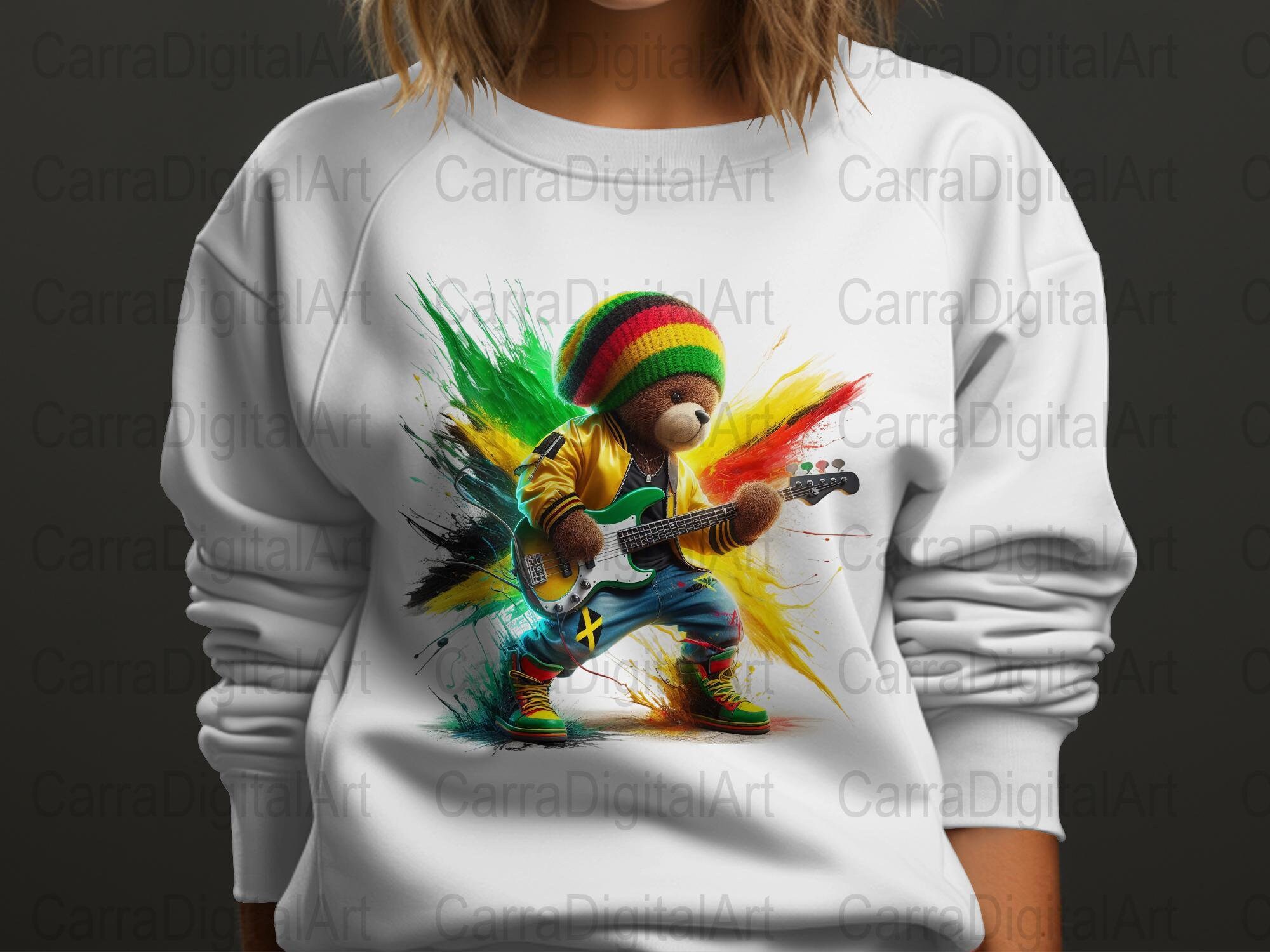 Teddy Bear Png, Hip Hop Rasta Teddy Bear PNG, Reggae Bear Clipart ...