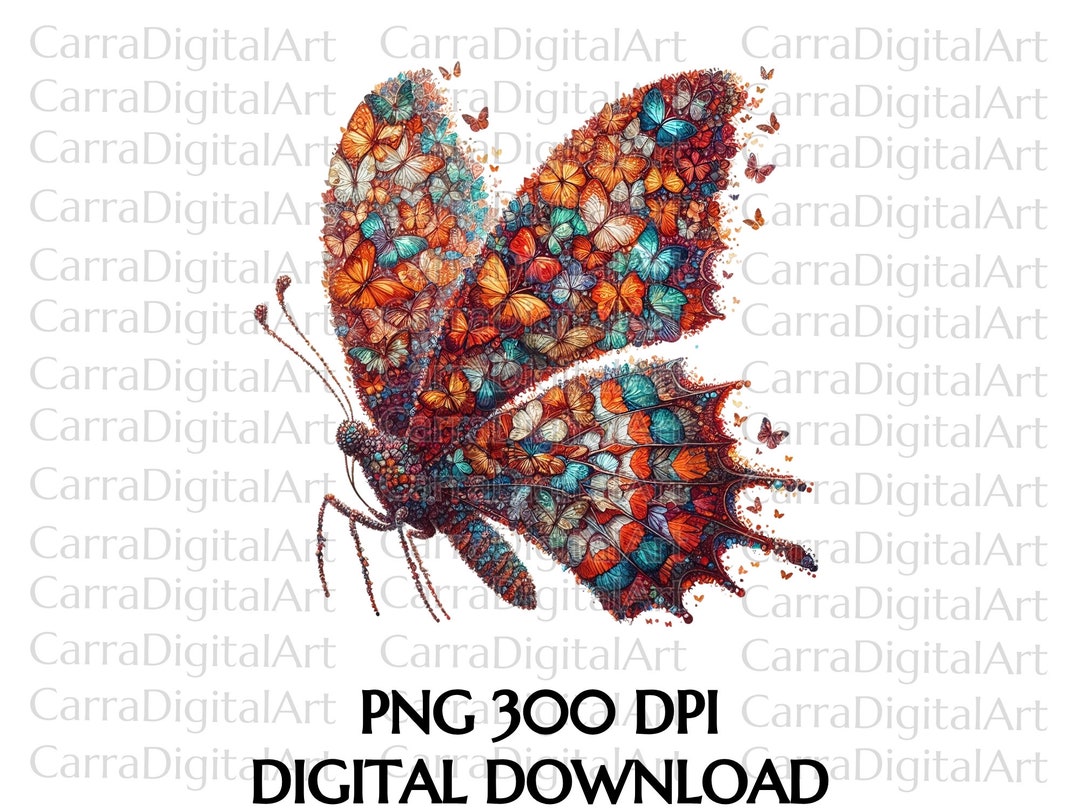 Buterrfly Png, Floral Butterfly Png, Butterfly Sublimation, Butterfly ...