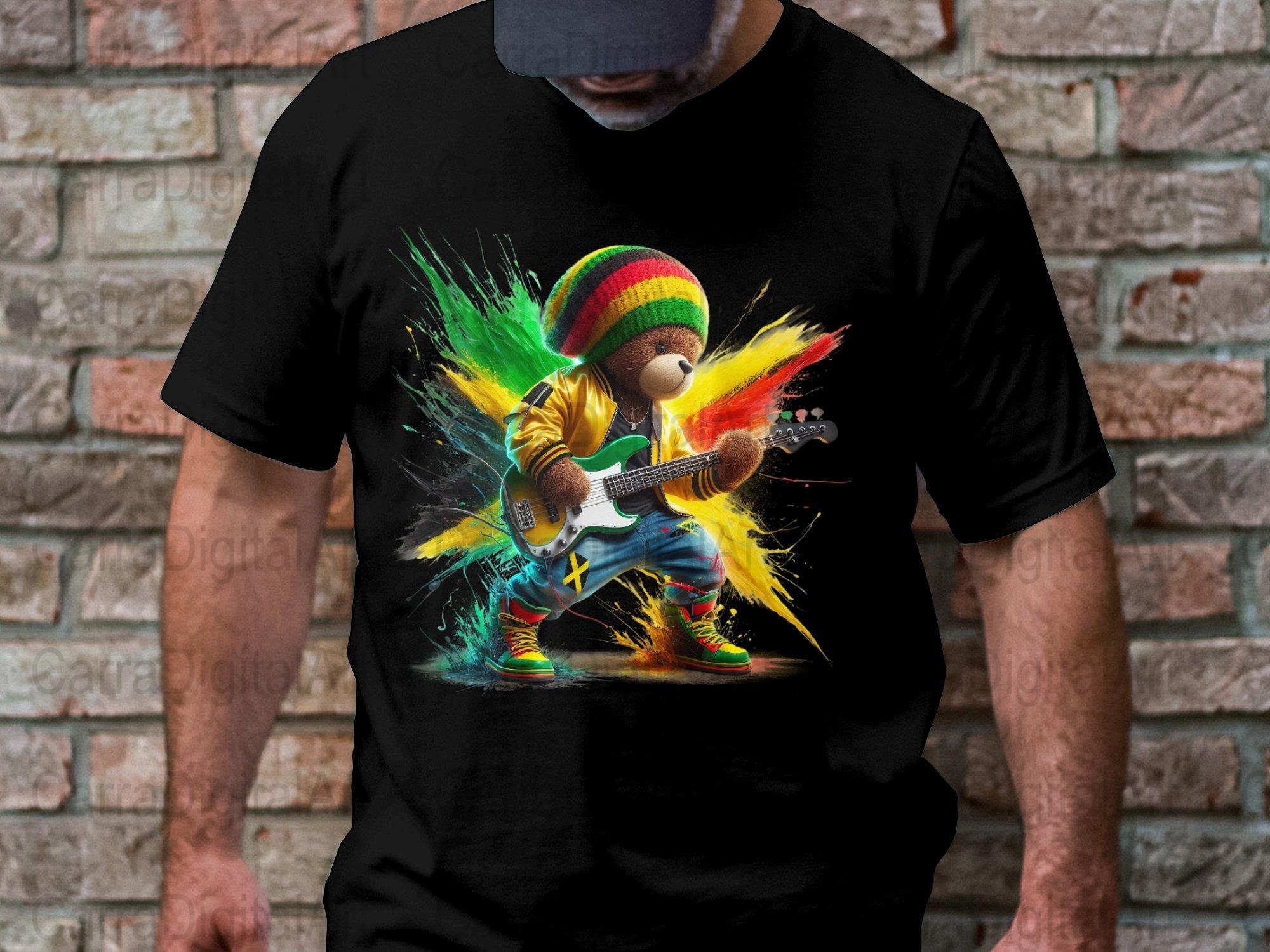 Teddy Bear Png, Hip Hop Rasta Teddy Bear PNG, Reggae Bear Clipart ...